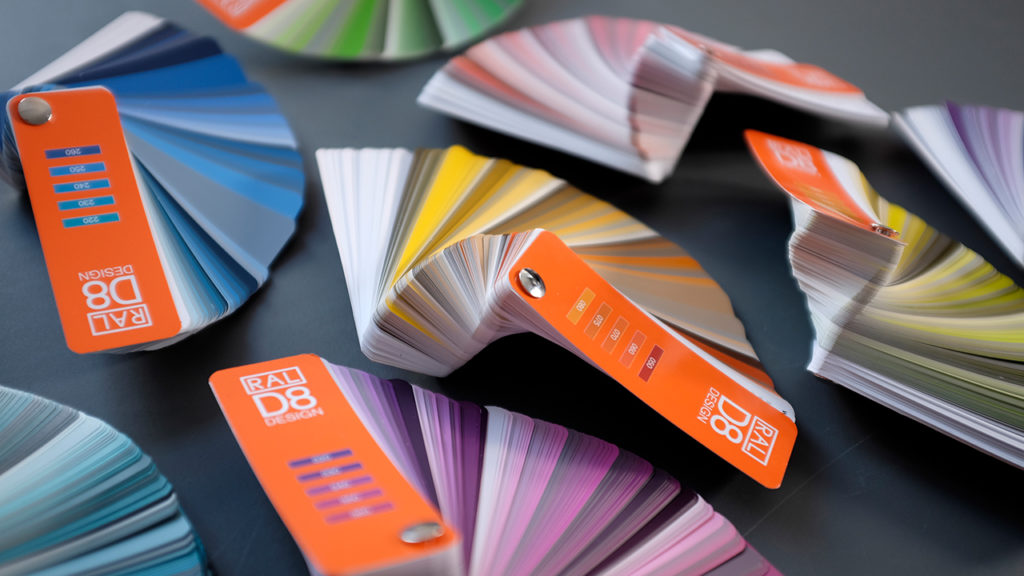 Conjunto de paletas das cores Ral Design System plus – D8 – 2AGOVONI